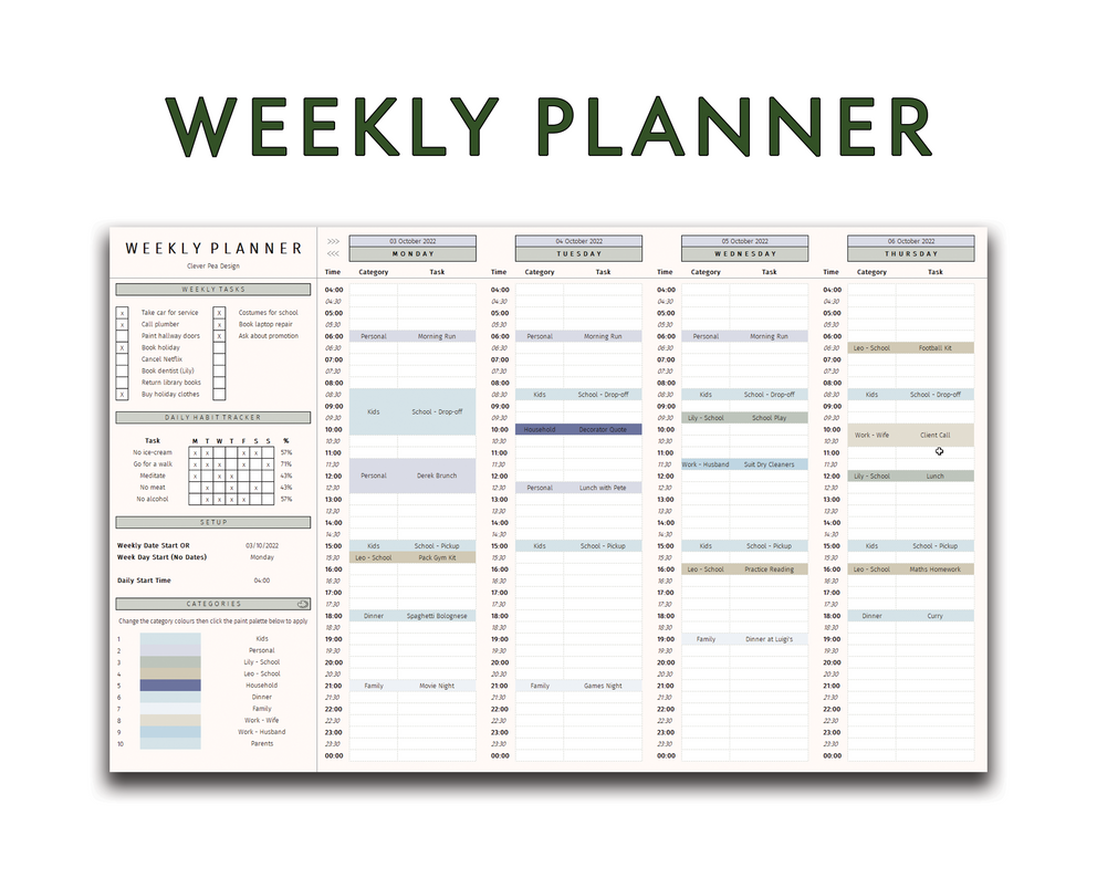 Spreadsheets for Planning and Finance – CleverPeaDesign